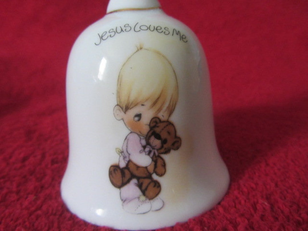 Jesus Loves Me Bell Precious Moments 1983 by Enesco Imports - Etsy