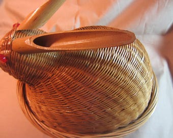 Wicker Bunny Rabbit | Etsy