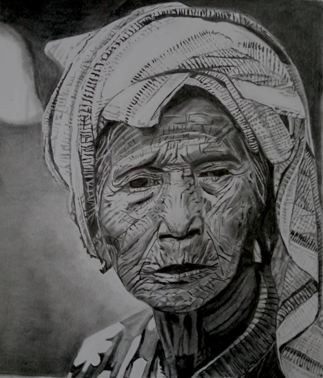 Portrait Drawing, Black White Pencil Drawing,graphite Portrait Drawing ...