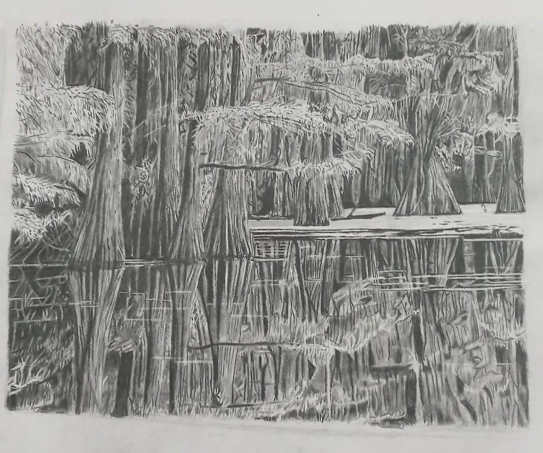 Landscape Drawing, Graphite Landscape, Graphite Drawing Landscape ...
