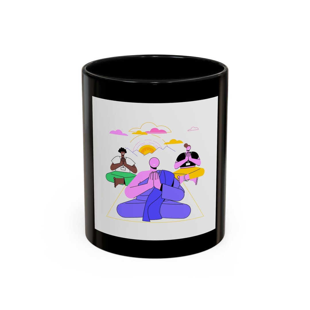 Mug, Mindfulness Coffee Cup, Zen Tea Mug, Peaceful Drinkware, Morning ...