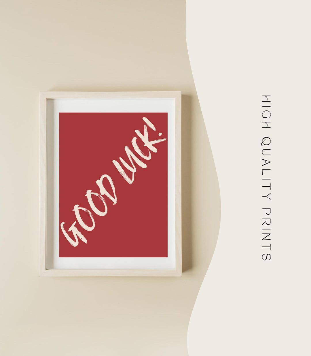 Vertical Posters, Aesthetic 'good Luck' Wall Art, Matte Poster Print ...