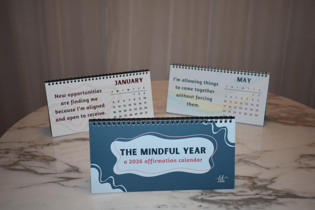 2026 Affirmation Desk Calendar | Monthly Reset | Start Anytime | the ...