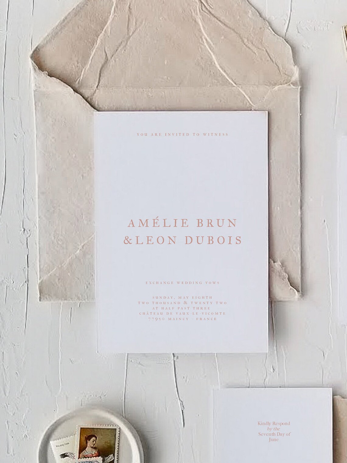 French Style Wedding Invitation Set Printable Wedding - Etsy