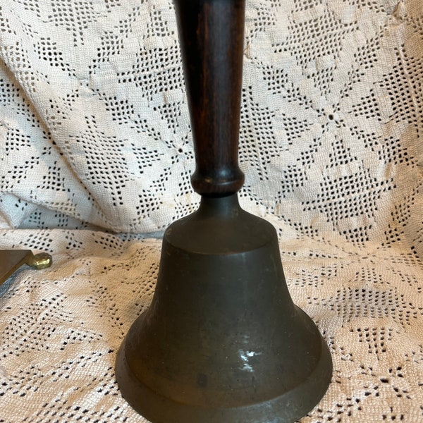 Antique School Bell - Etsy