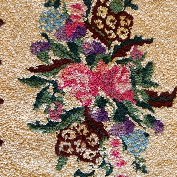 Vintage Hooked Rug - Etsy