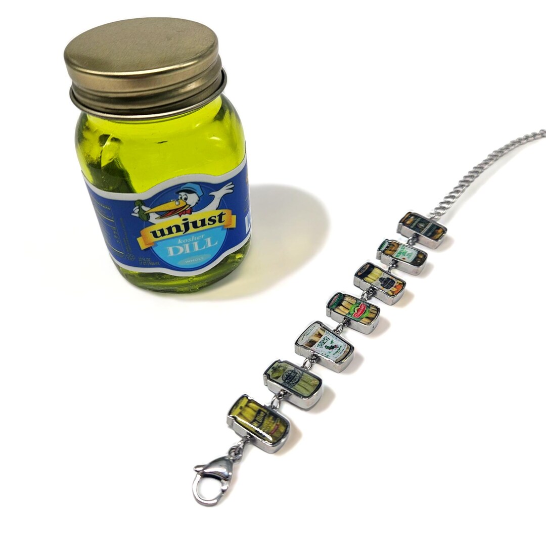 Pickle Jar Bracelet Jewelry 2000's Charm Bracelet Nostalgic Fun Gifts ...