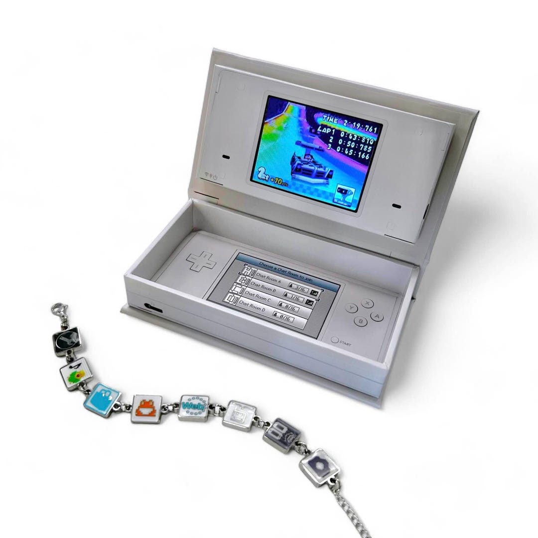 Dsi Icon Charm Bracelet: Stainless Steel 2000s Nostalgia - Etsy