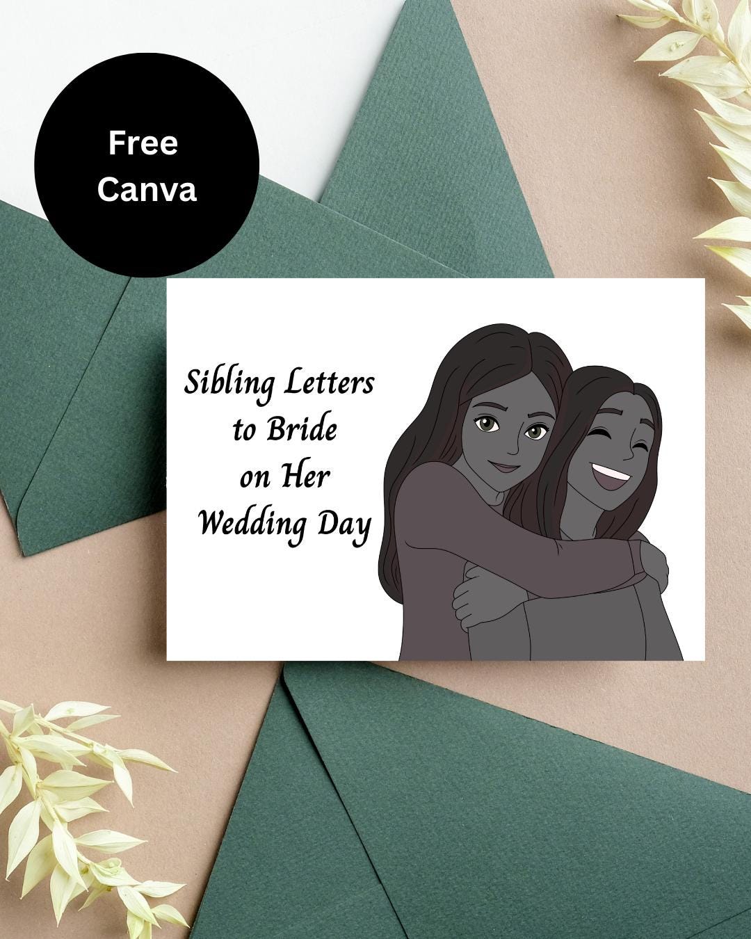 Wedding Letter to Bride Handwritten Keepsake Gift From Siblings ...