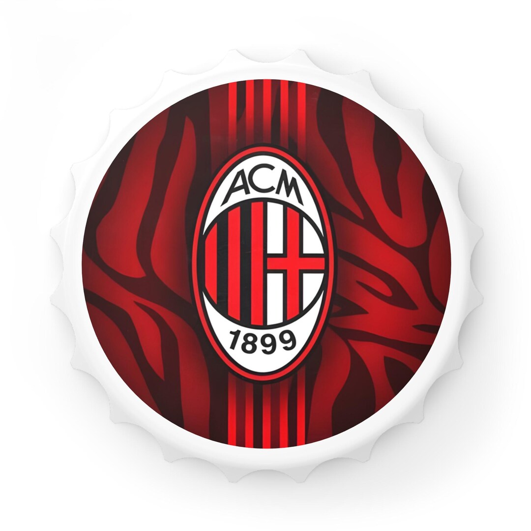 AC Milan Bottle Opener Magnet Souvenir Gift for Soccer Fans, Football ...