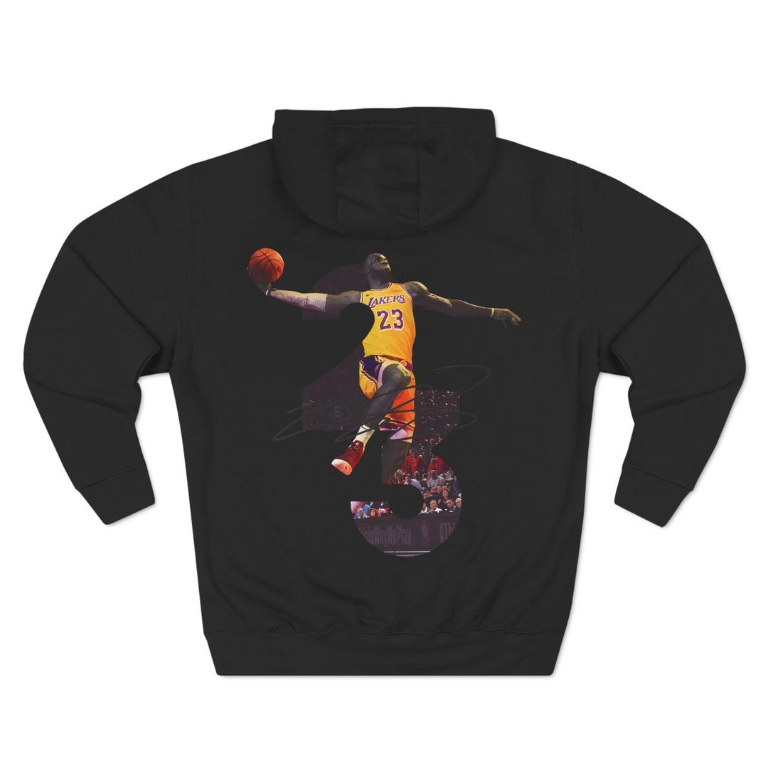 Lebron James 23 Fleece Hoodie, Los Ángeles Lakers 3D Dunk NBA Creative ...