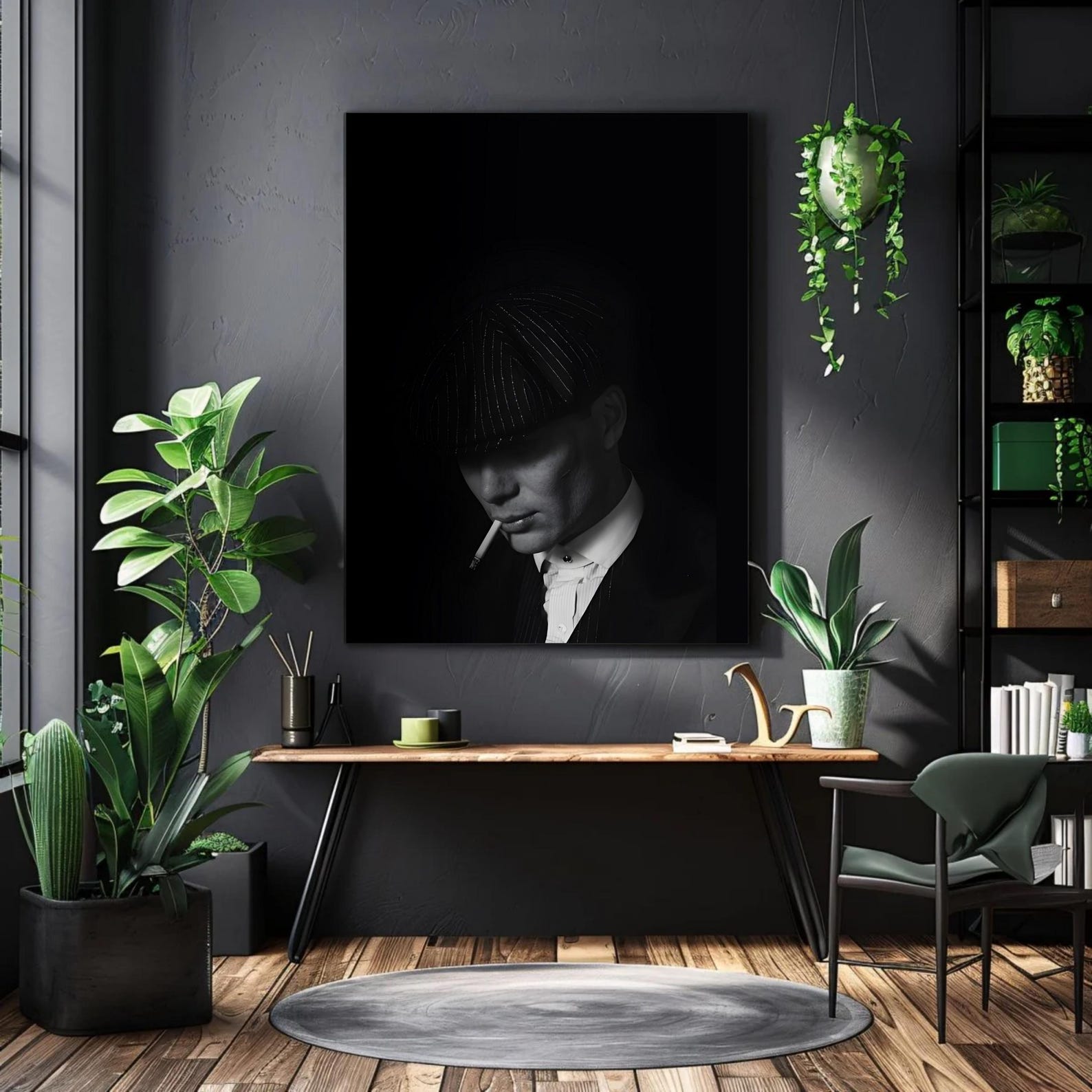 Peaky Blinders Thomas Shelby Canvas Minimal Aesthetic Wall Art Decor - Etsy