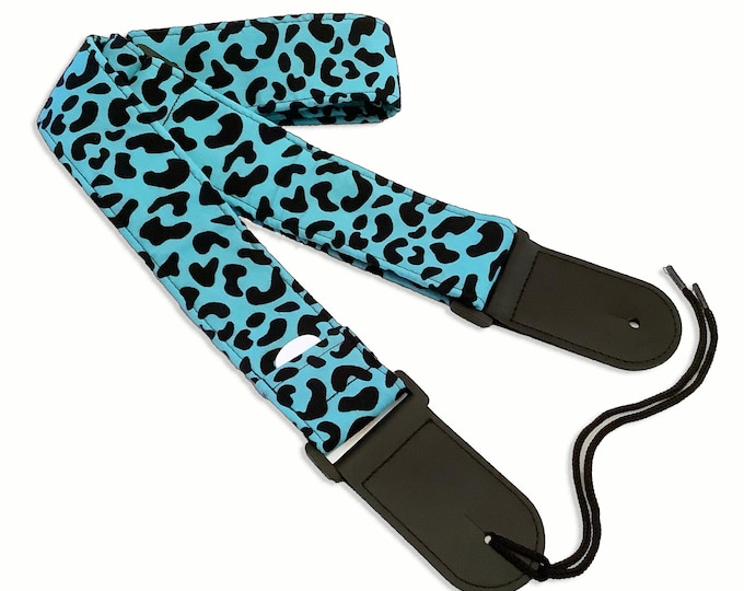 Leopard Print Guitar Strap // Animal Print Musician Gift // Suits ...