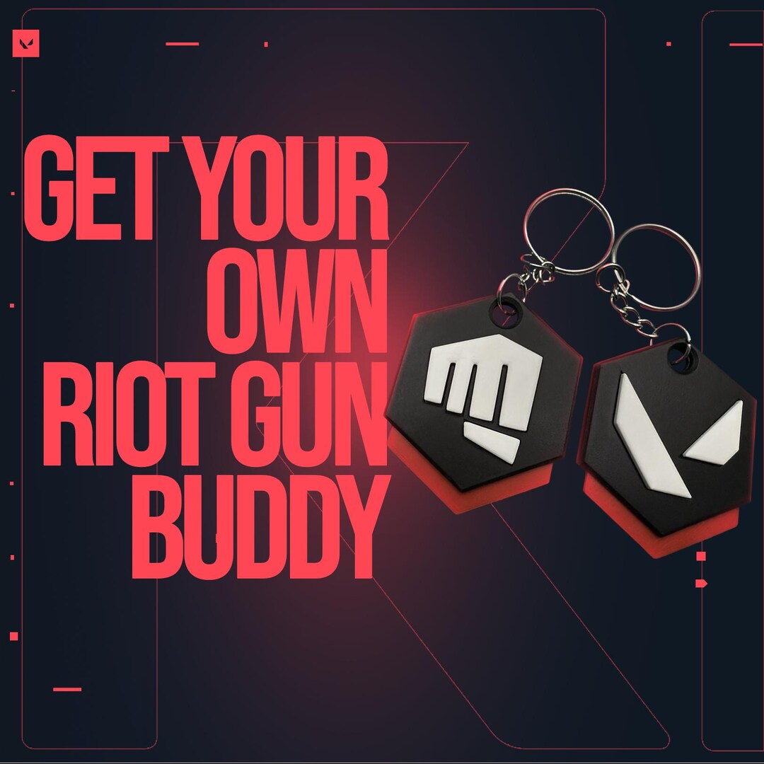 Valorant Riot Gun Buddy Keychain / Fist Bump Gun Buddy - Etsy