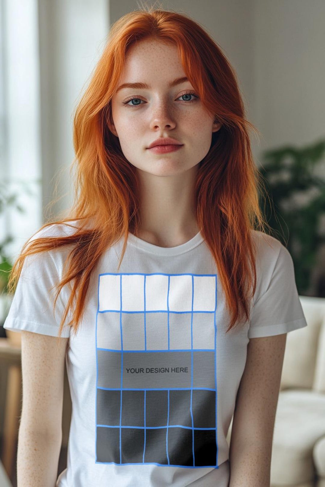Adaptive Mockup White T-shirt Mockup, Giland Woman's Shirt, Canvas ...