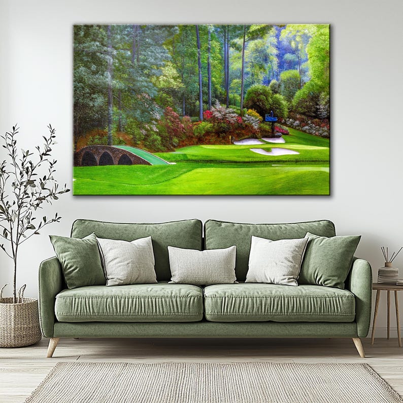 Amen Corner Golf Course Canvas Art Print: Masters Golf Gift - Etsy