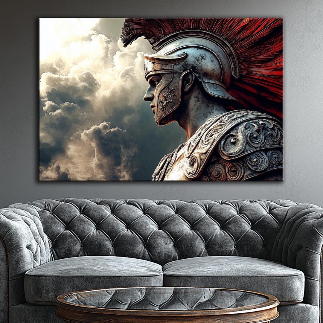 Roman Gladiator Canvas Print: Ancient Rome Warrior Wall Art - Etsy