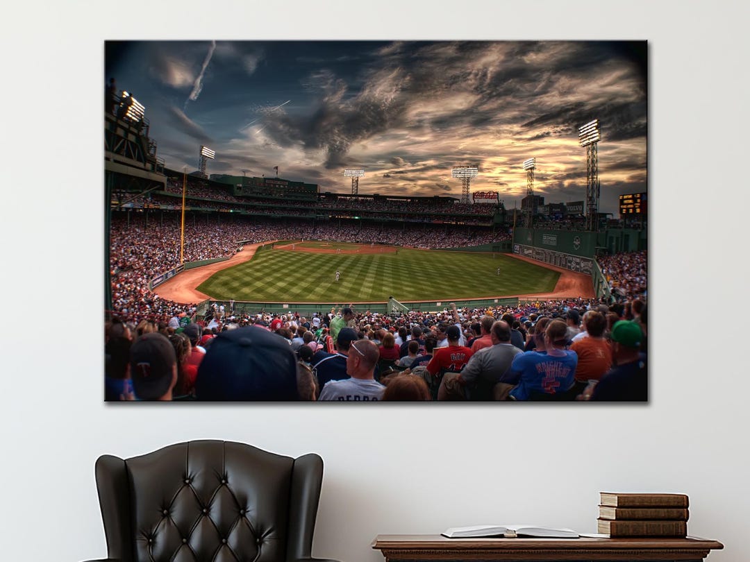 Baseball Stadium Canvas Print Fenway Park in Boston Art Sports Print ...
