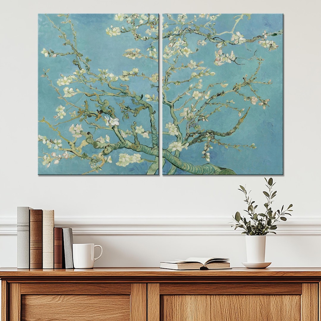 Vincent Van Gogh Reproduction Almond Blossoms Print Impressionist ...