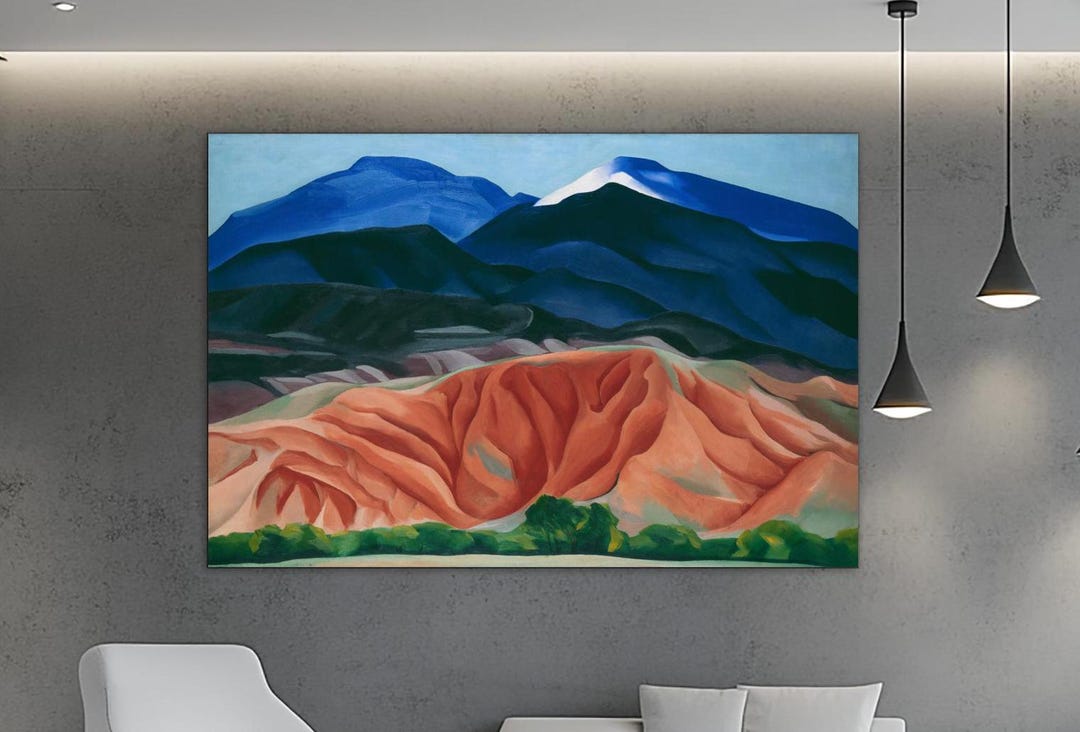 Landscape Georgia O'keeffe Canvas Print Black Mesa Landscape Nature ...