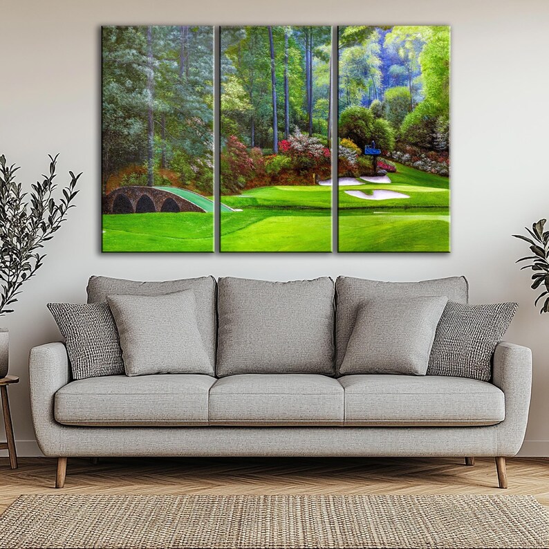 Amen Corner Golf Course Canvas Art Print: Masters Golf Gift - Etsy