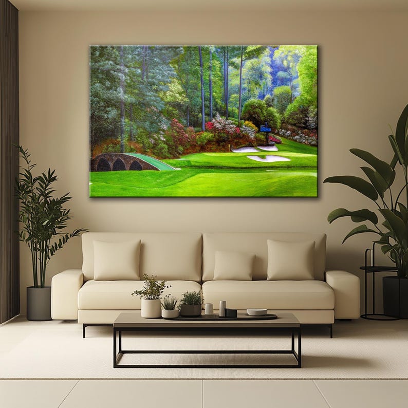 Amen Corner Golf Course Canvas Art Print: Masters Golf Gift - Etsy
