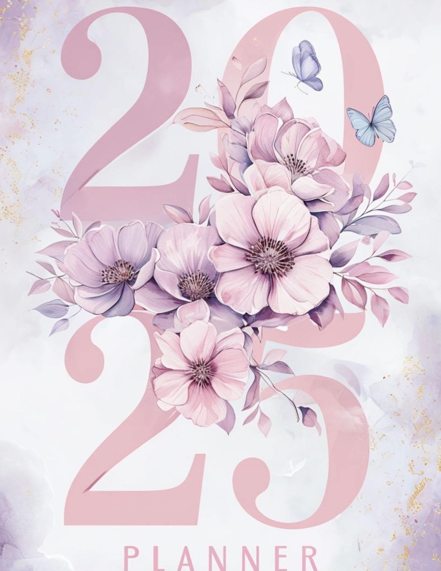 2025 Elegent Flower Planner Template - Etsy