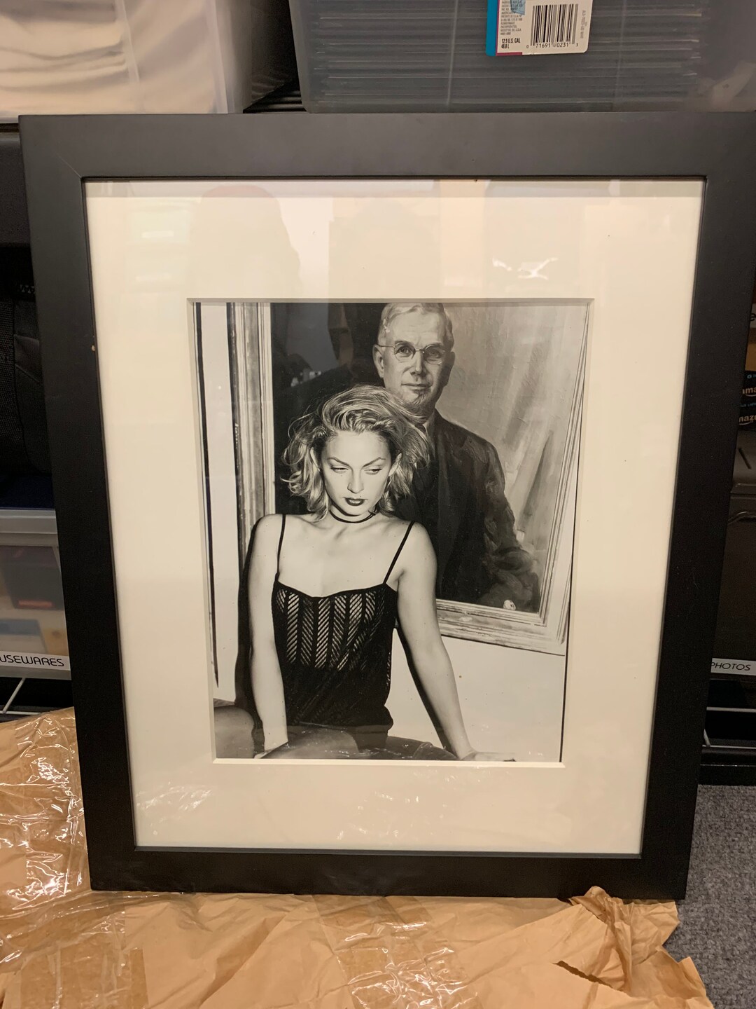 Silver Gelatin B&W Portrait of Model + Portrait - Framed With Matte ...