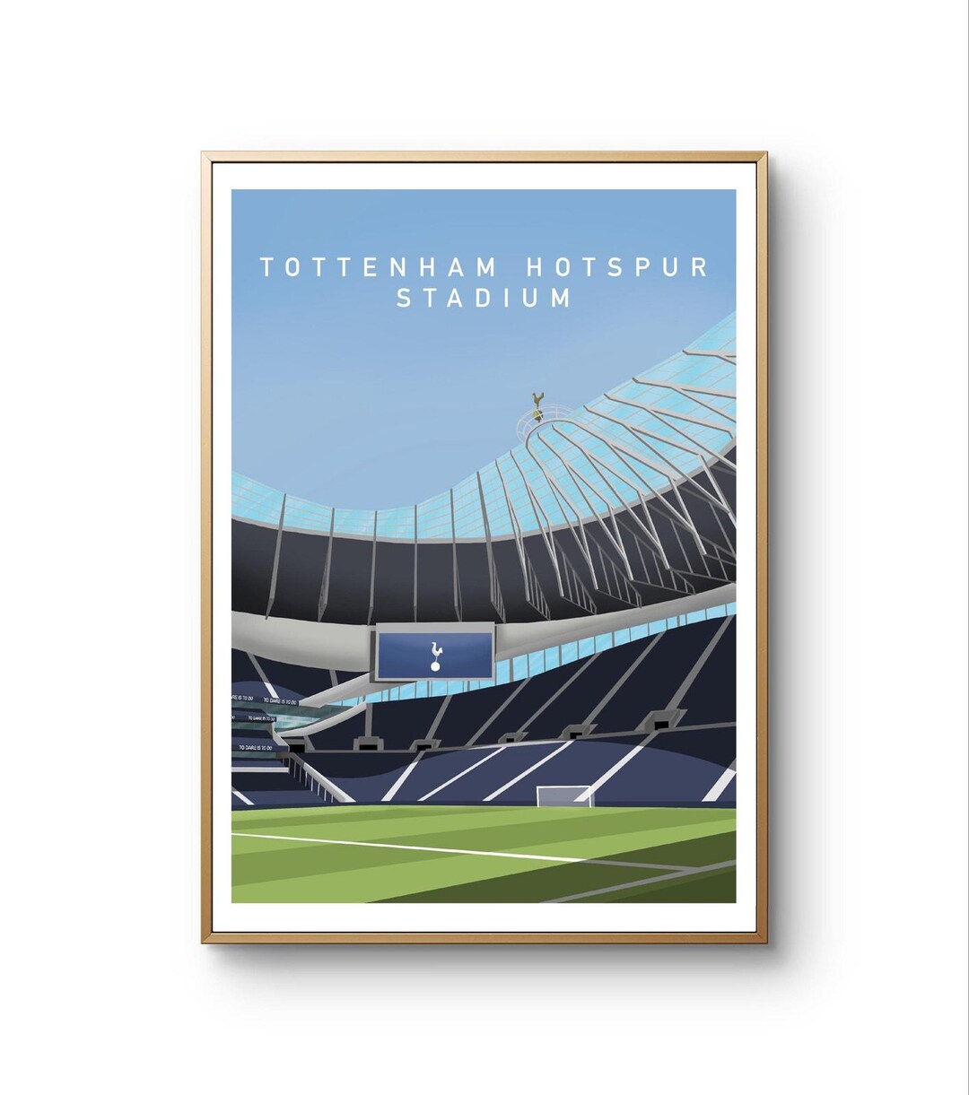 Tottenham Hotspur Stadium Print: North London Spurs Football Art - Etsy UK