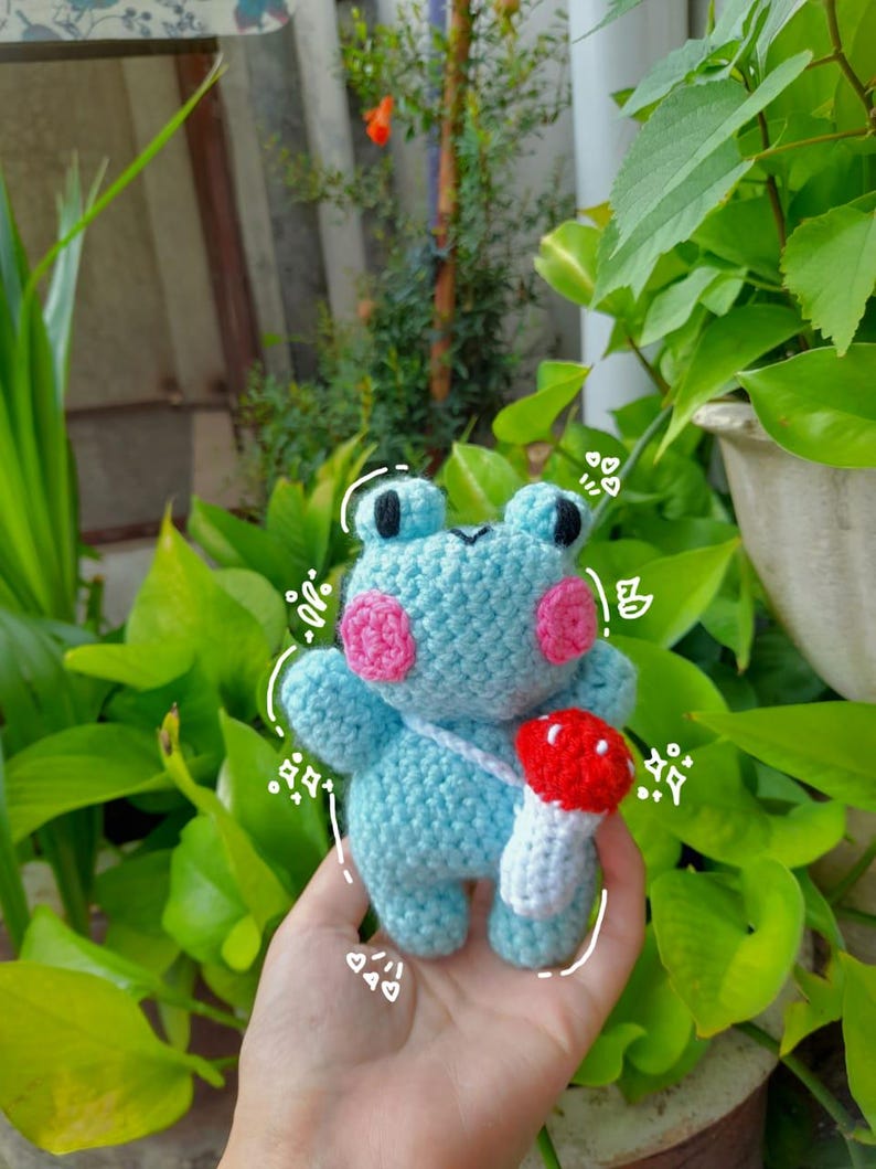 Mushroom Frog Crochet Pattern Pdf - Etsy