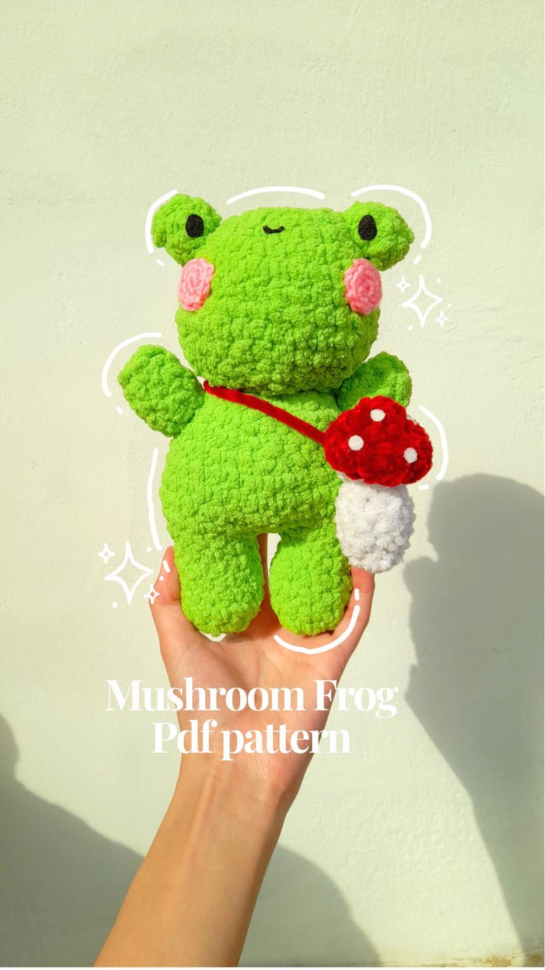Mushroom Frog Crochet Pattern Pdf - Etsy