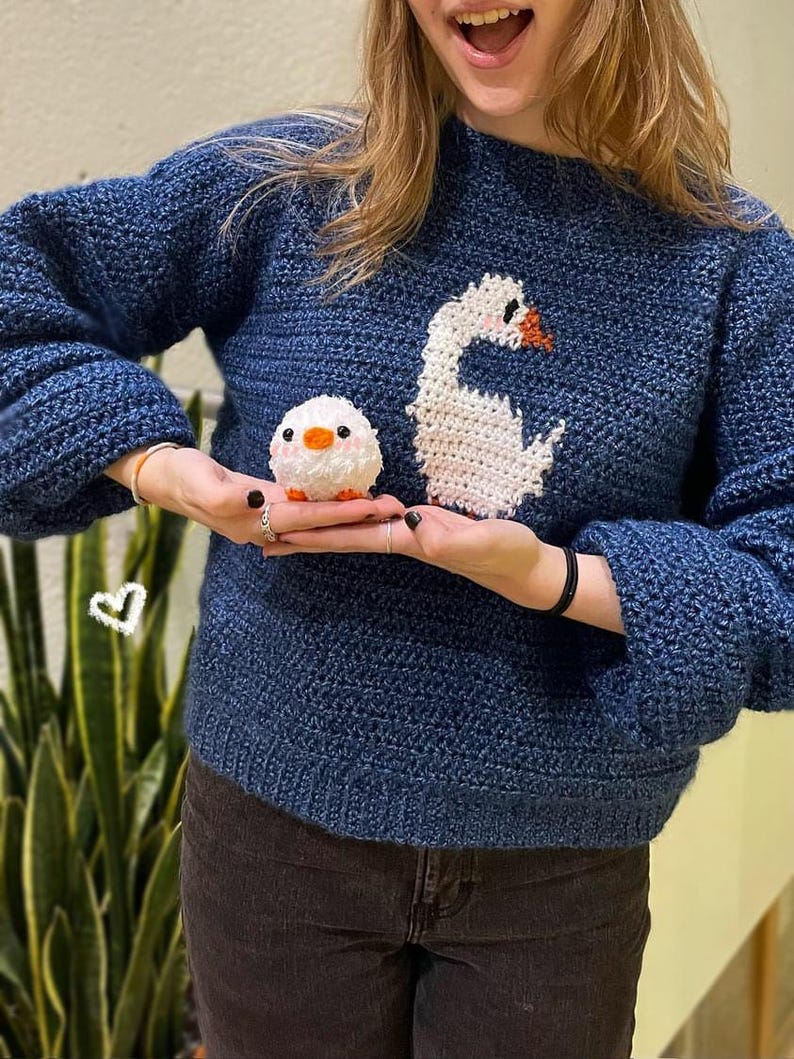 Silly Goose Sweater Pattern Pdf - Etsy