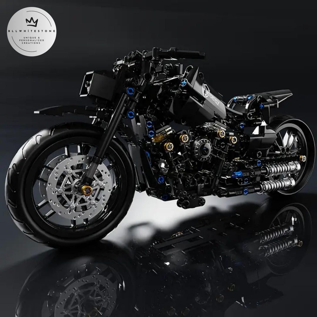 1:8 Scale Motorcycle Toy Building Blocks Set High-quality ABS Plastic ...