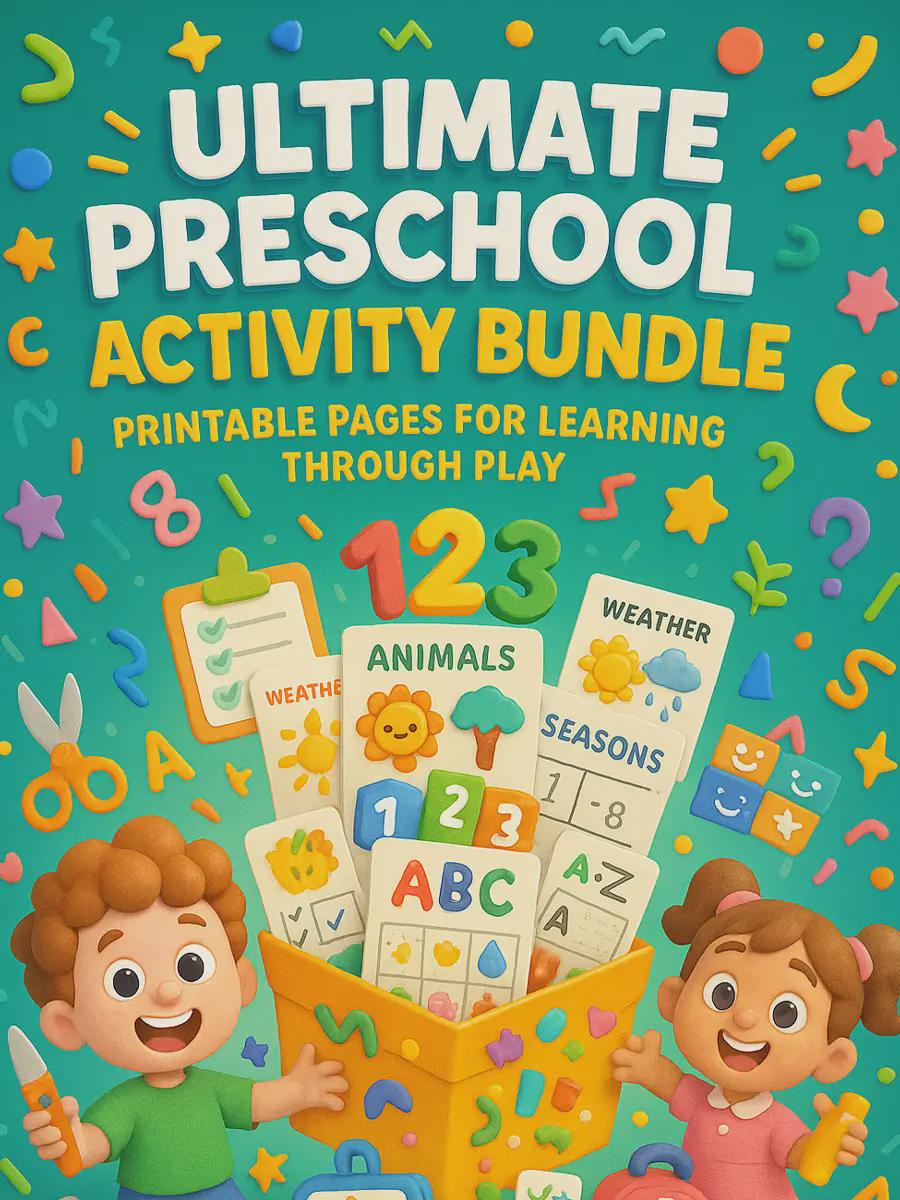 Ultimate Preschool Activity Bundle – 490+ Printable Pages for Learning ...