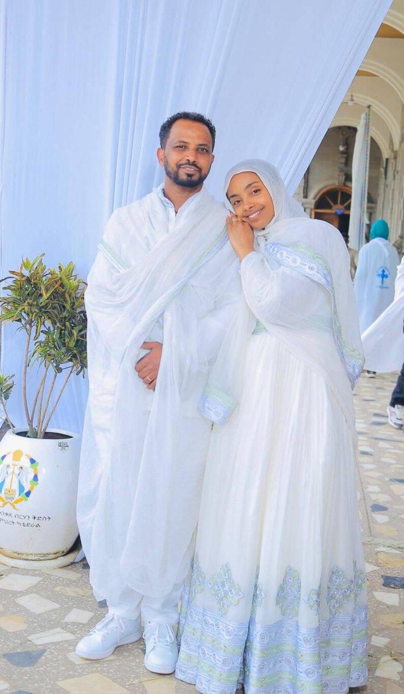 Family Habesha Clothing, New White Tilet, Eritrean and Ethiopian ...