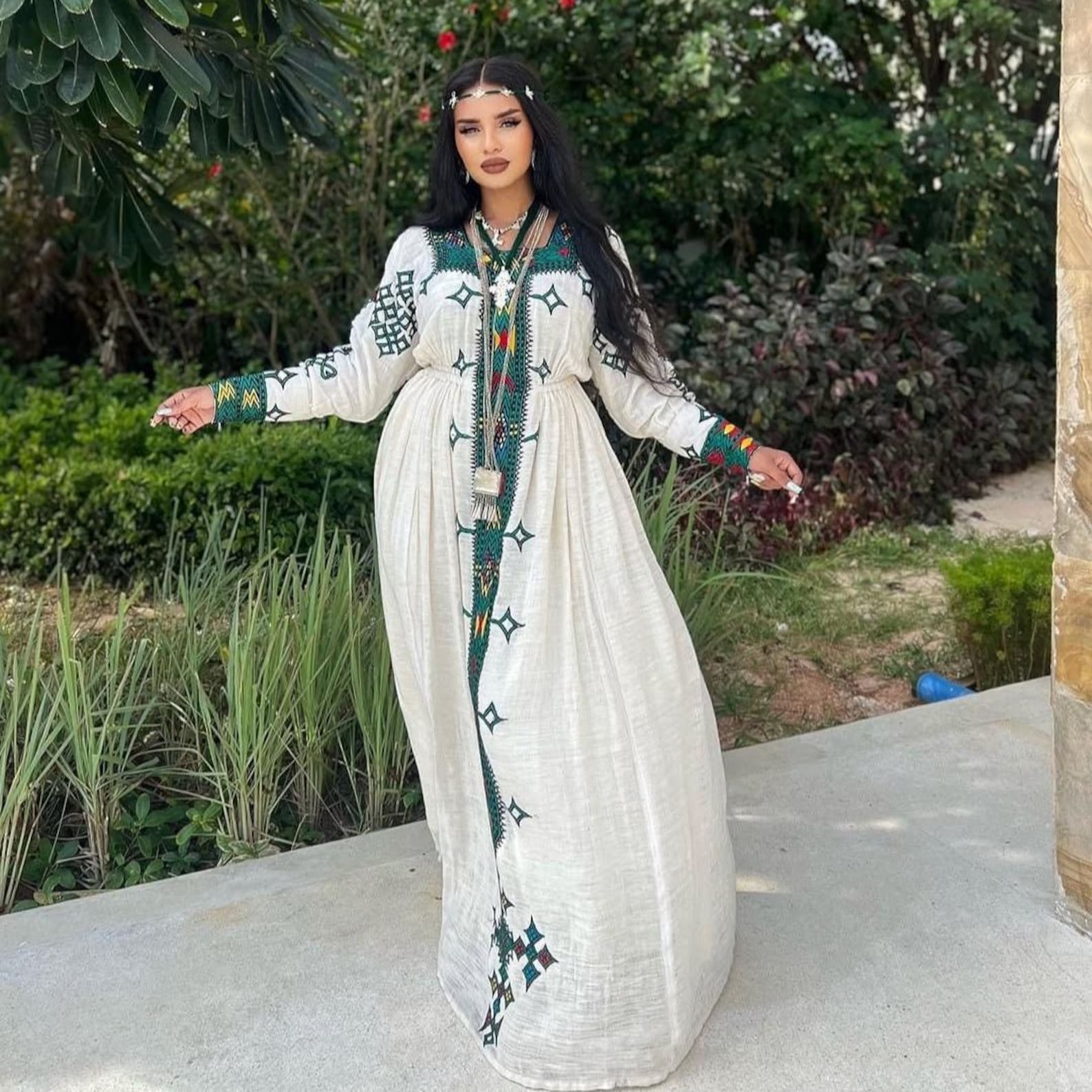 Ethiopian Dress for Women, Traditional Habesha Dress, Ethiopian Saba ...