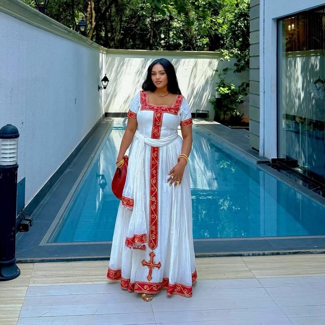 Ethiopian Cultural Dress, Zuria Habesha Tibeb, Ethiopian Traditional ...