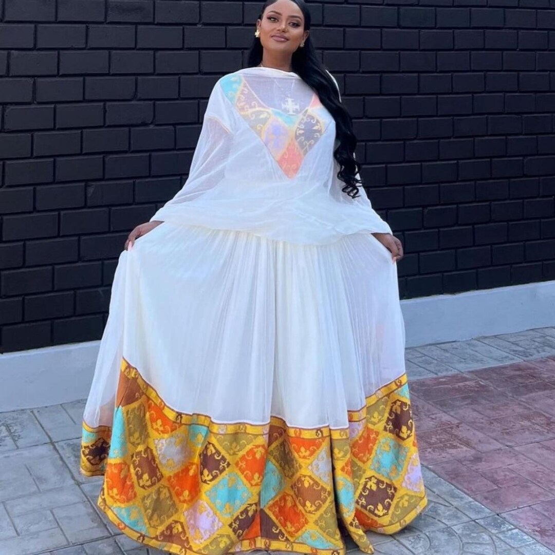 NEW Habesha Kemis| Ethiopian Dress| Eritrean Kemis| Fetil Handmade ...