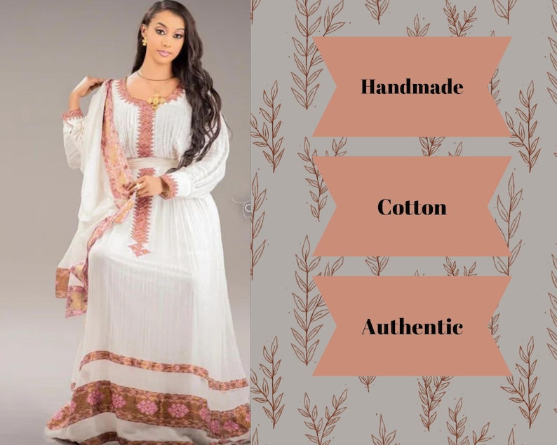 Handwoven| Ethiopian| Eritrean|kemis| Fetil Kemis| Handmade|cotton ...