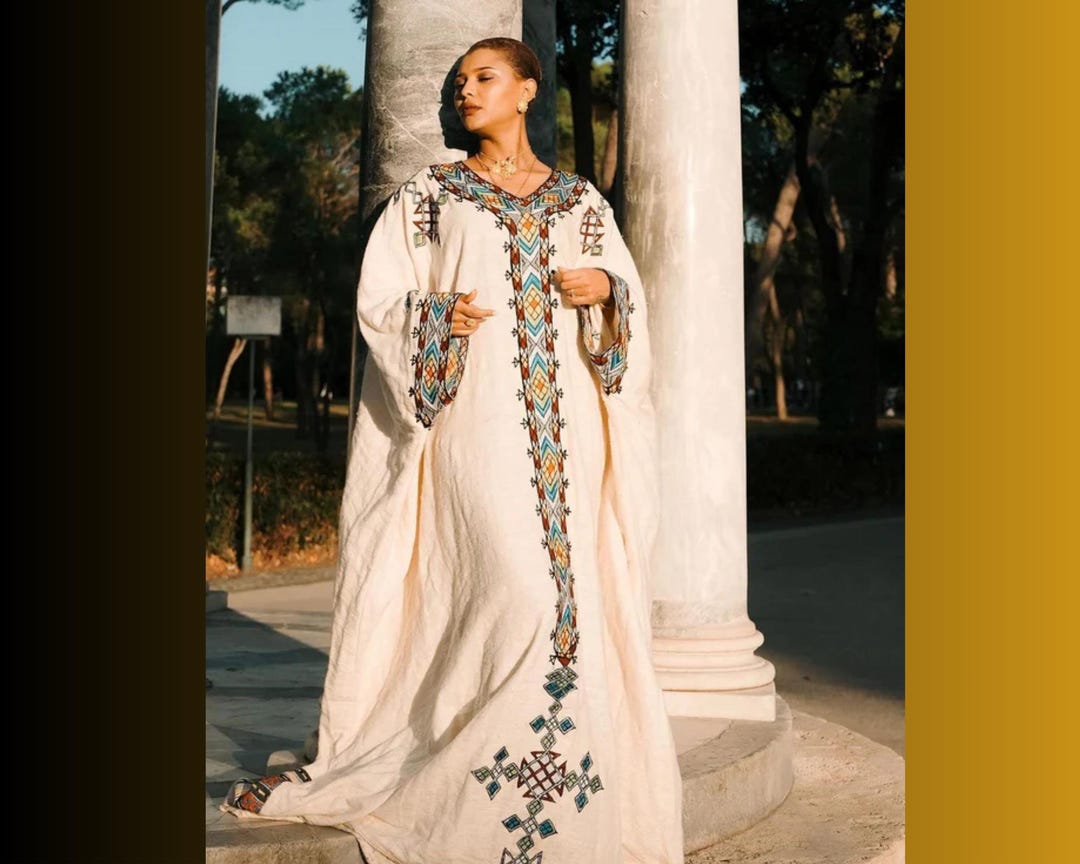 Habesha Kemis| Ethiopian Dress| Eritrean Kemis| Fetil Kemis| Handmade ...