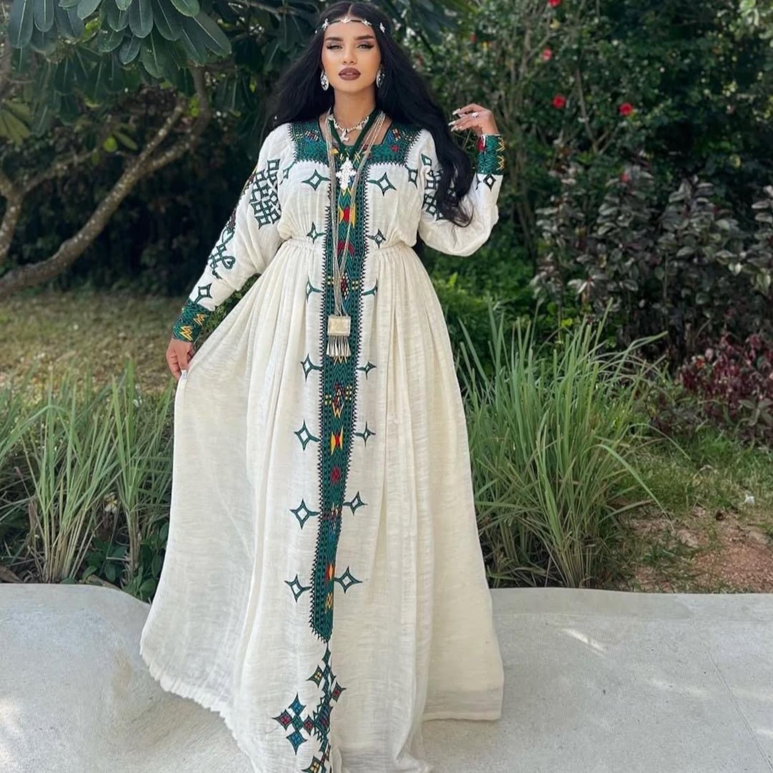 Ethiopian Dress for Women, Traditional Habesha Dress, Ethiopian Saba ...