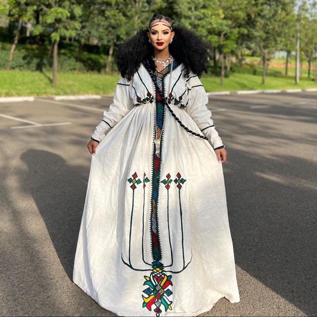 Habesha Kemis: Ethiopian Traditional Clothing, Eritrean Attire, Habesha ...