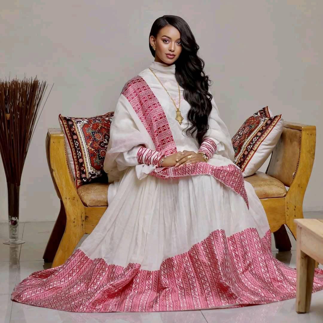 Ethiopian Cultural Dress, Habesha Dress, Zuria, Ethiopian Traditional ...