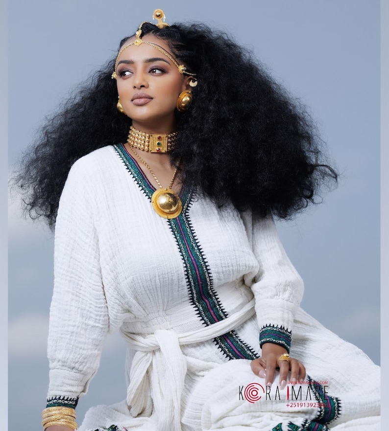 Ethiopian Cultural Dress, New Style Axum Habesha Tilf Kemis, Ethiopian ...