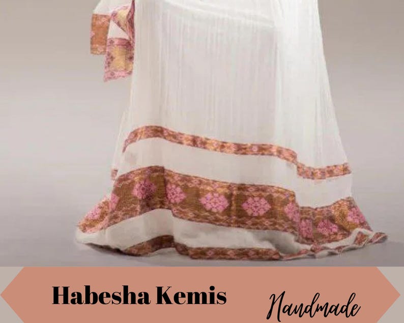 Handwoven| Ethiopian| Eritrean|kemis| Fetil Kemis| Handmade|cotton ...