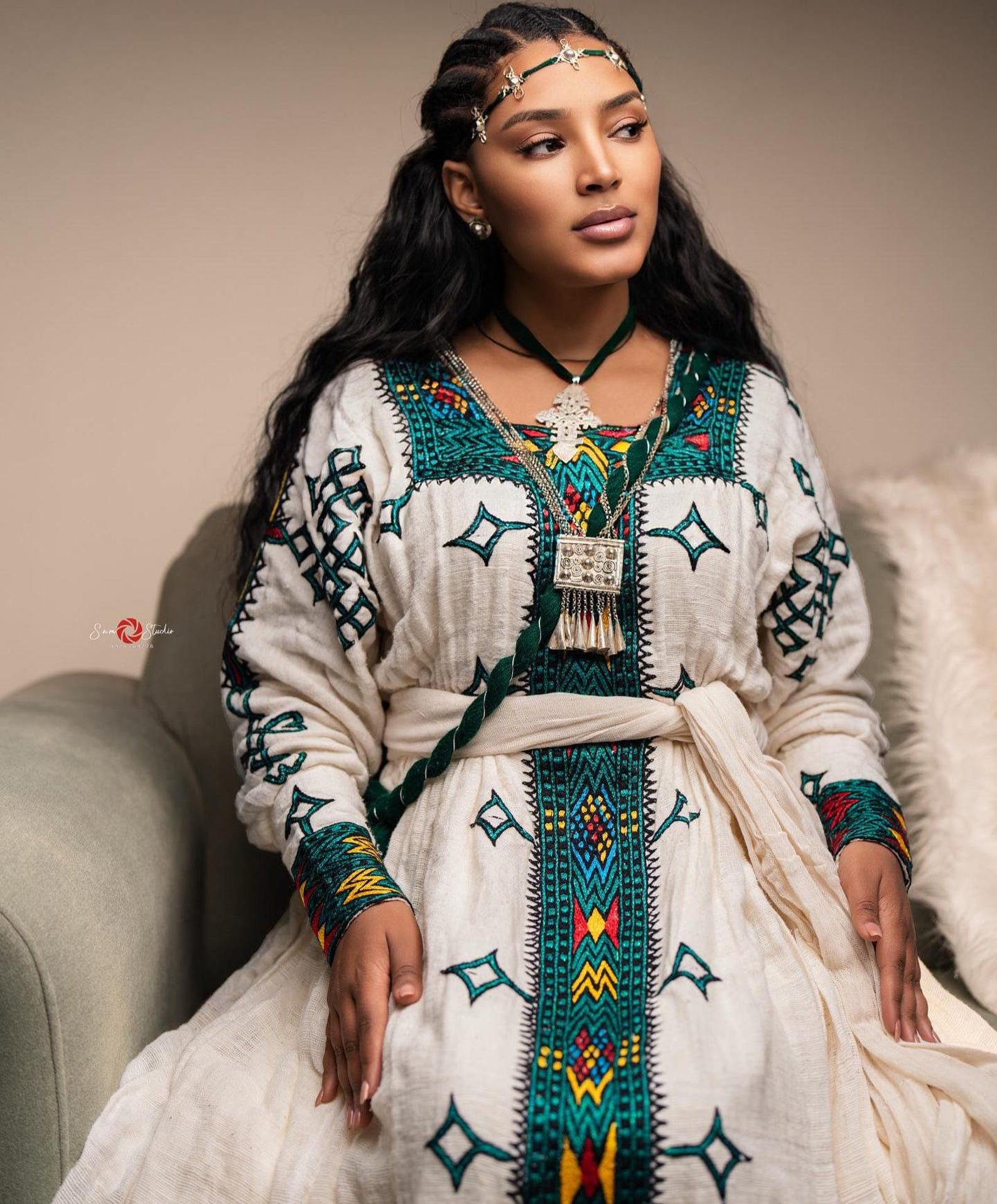 Ethiopian Dress for Women, Traditional Habesha Dress, Ethiopian Saba ...