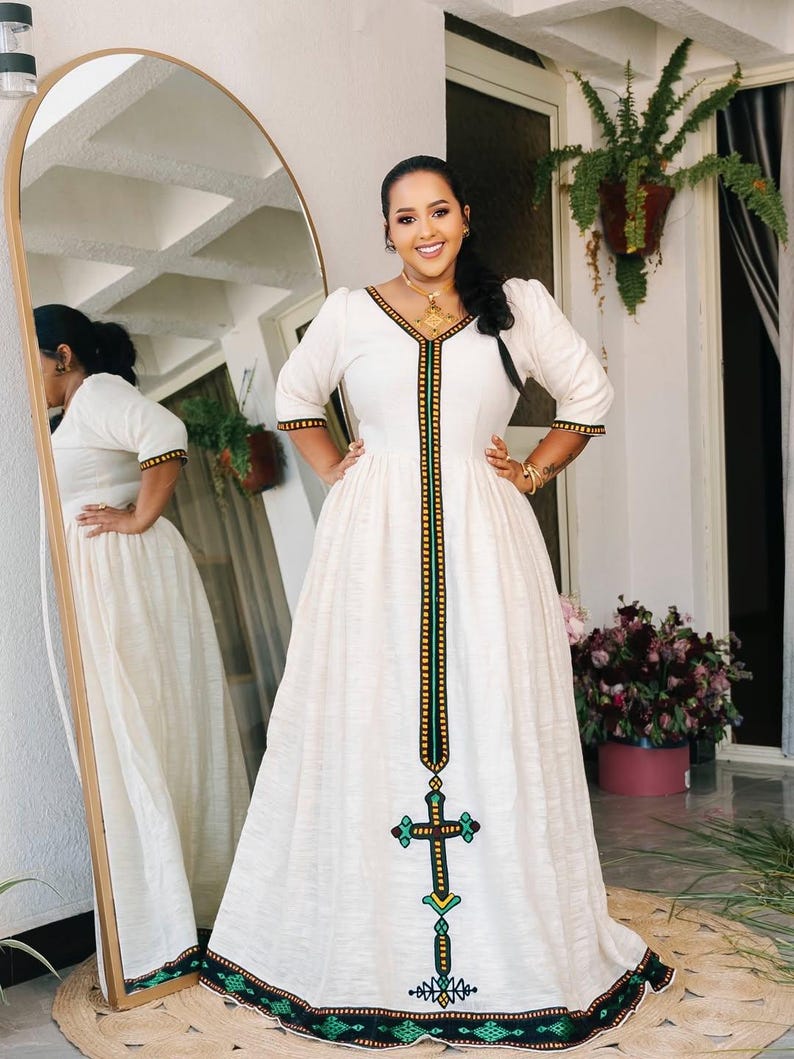 Custom Made Habesha Kemis, New Handwoven Eritrean & Ethiopian ...