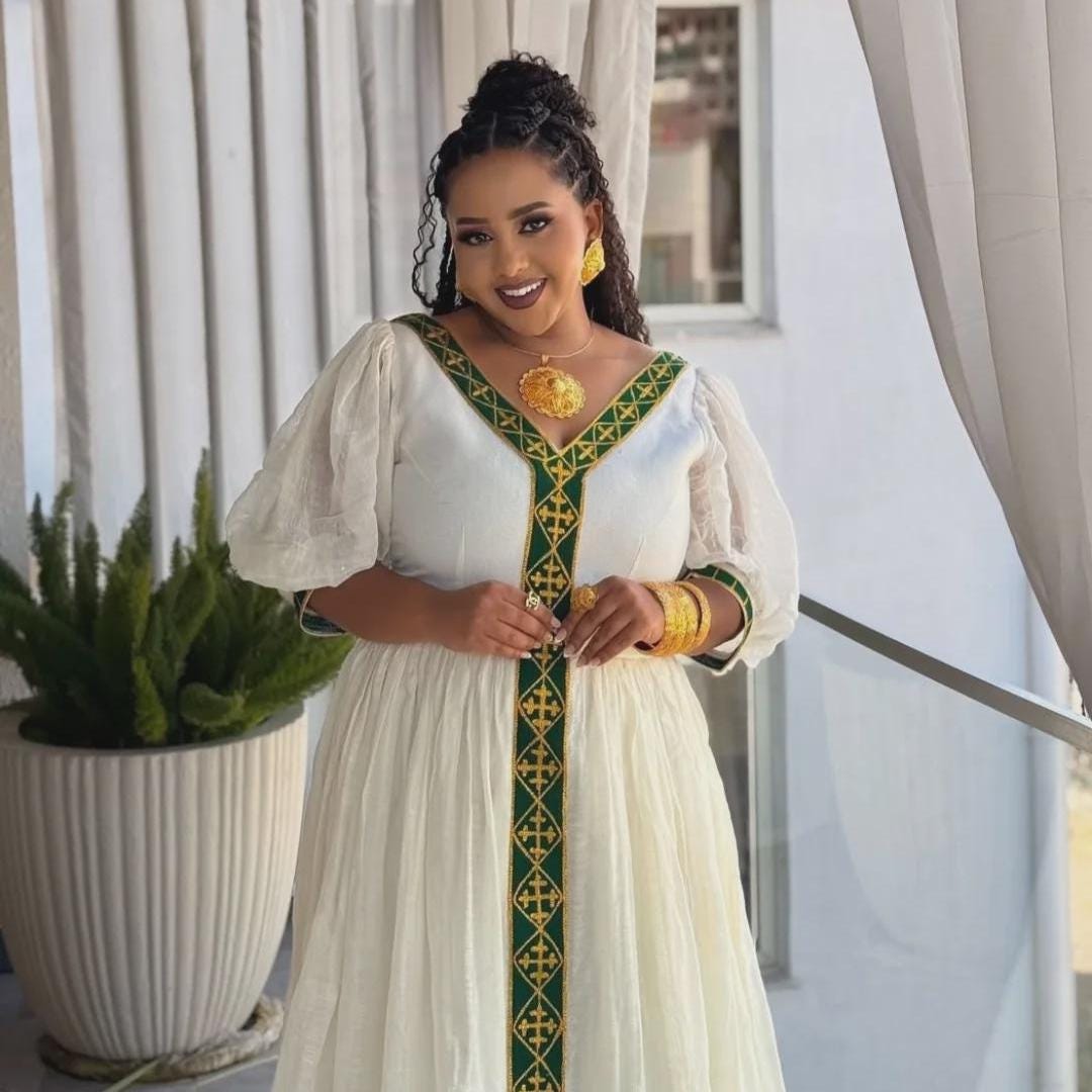 Ethiopian Dress for Women, Ethiopia Saba Kemis, Eritrea Zuria Handmade ...