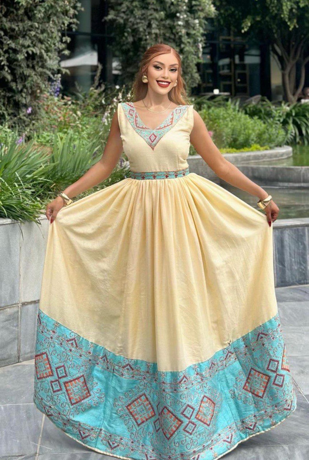 NEW Habesha Kemis| Ethiopian Dress| Eritrean Kemis| Fetil Handmade ...