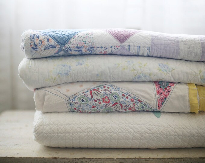 Lilac Patchwork Quilt - Etsy